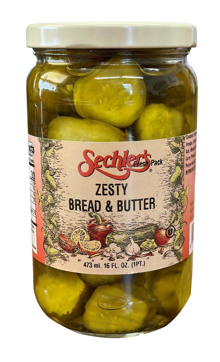 16oz Zesty Bread & Butter – Sechlers Pickles